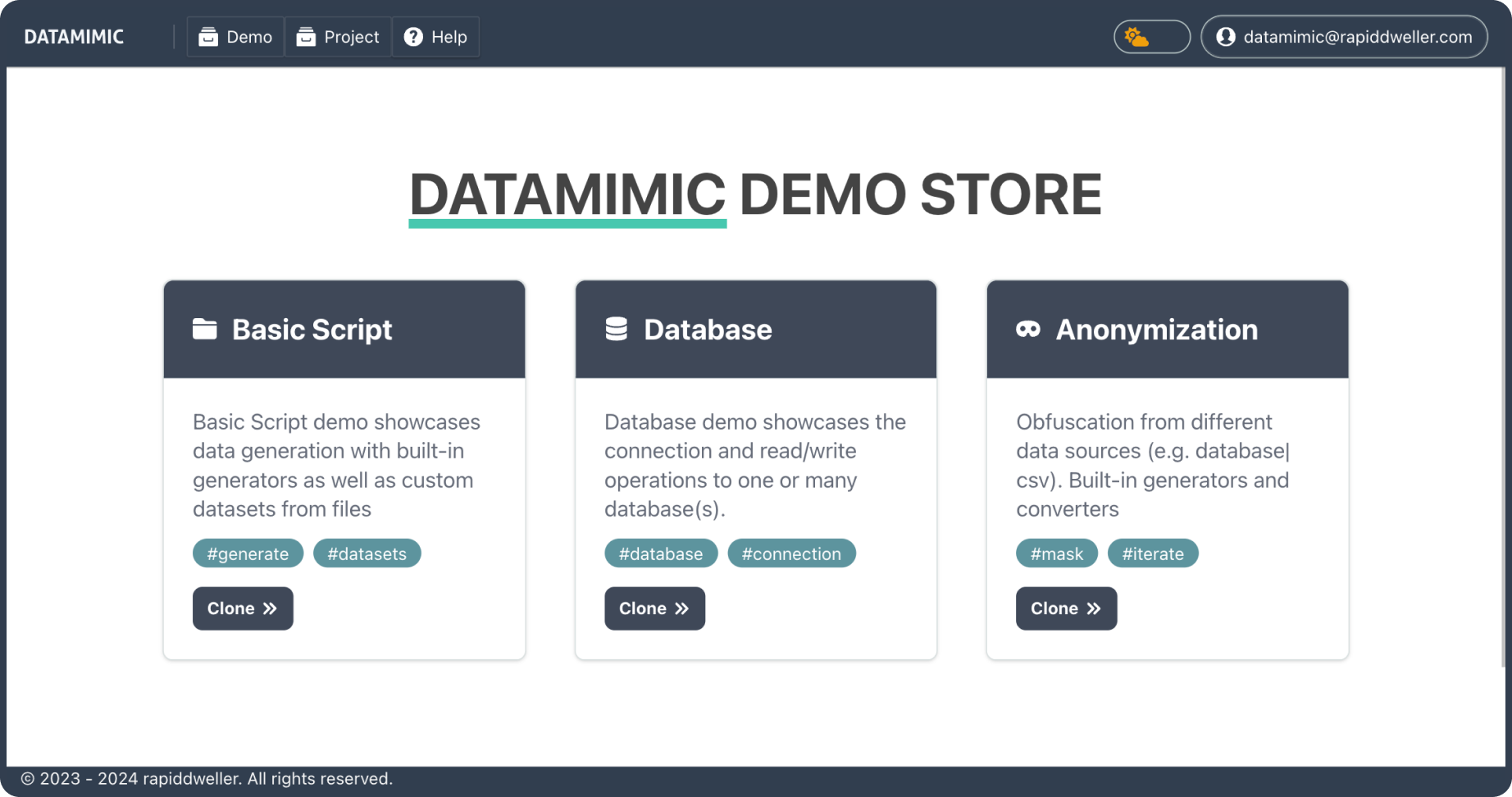 Test Data made easy with DATAMIMIC UI's