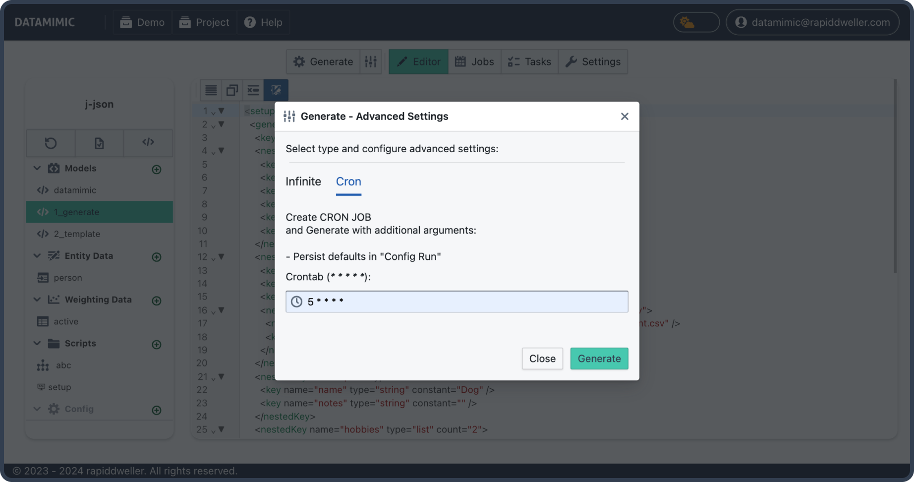 Test Data made easy with DATAMIMIC UI's